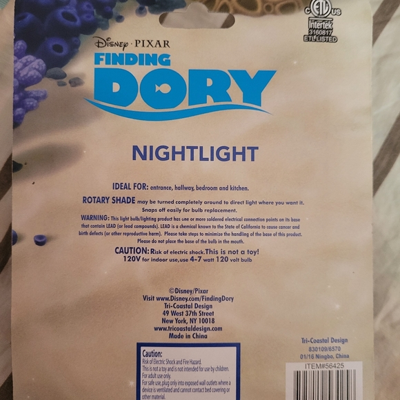 Disney | Other | Nib Disney Finding Dory Nightlight | Poshmark